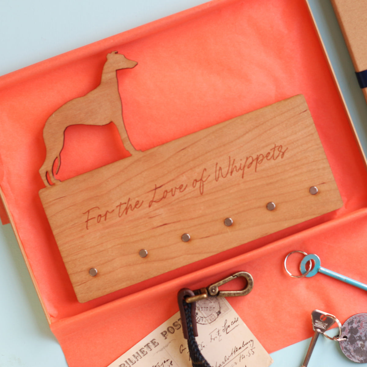 Personalised Breed Of Dog Key Holder And Letter Rack - Betsy Benn