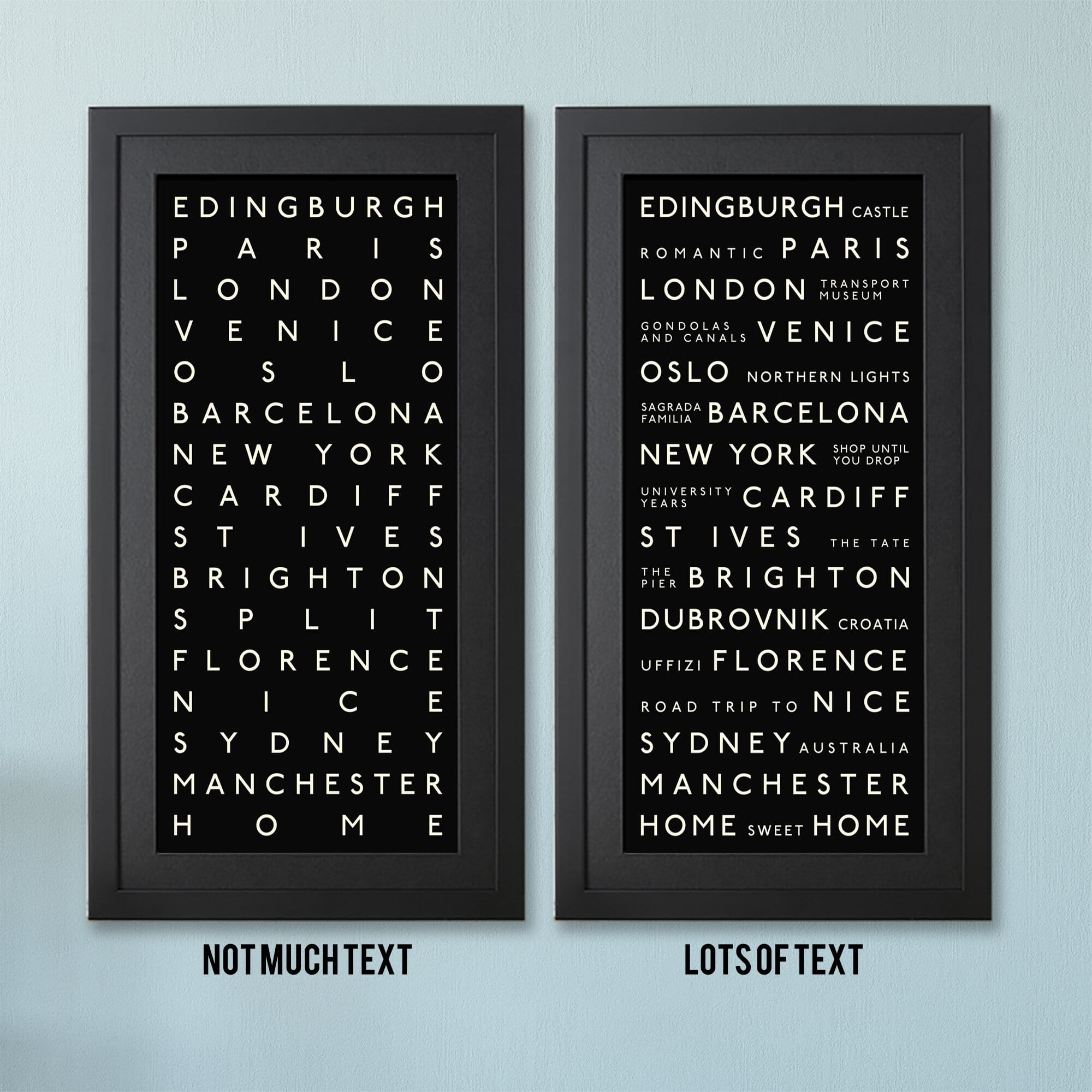 Personalised Destination London Bus Blind Prints Designer Gifts - Betsy ...