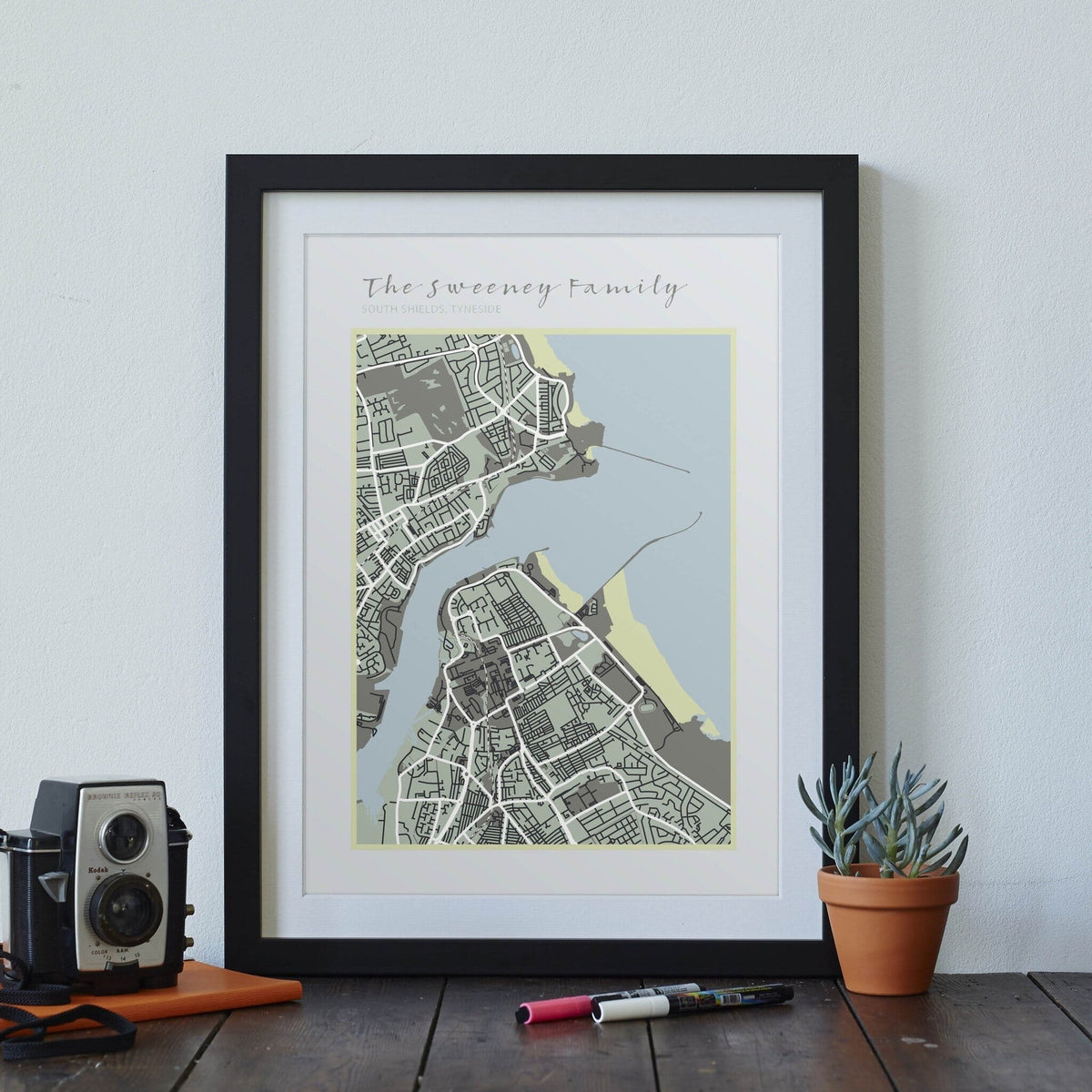 Personalised Family Map print by Betsy Benn