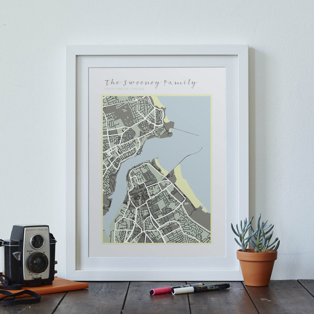 Personalised Family Map print by Betsy Benn